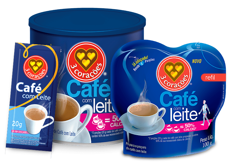 Café com Leite | Café 3 Corações