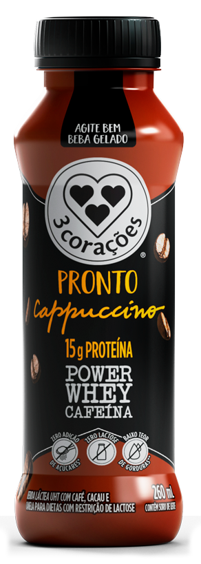 Cappuccino Pronto Power Whey | Cappuccino Pronto | Café 3 Corações